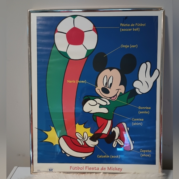 Disney | Wall Decor | Vintage Mickey Mouse Framed Poster | Poshmark